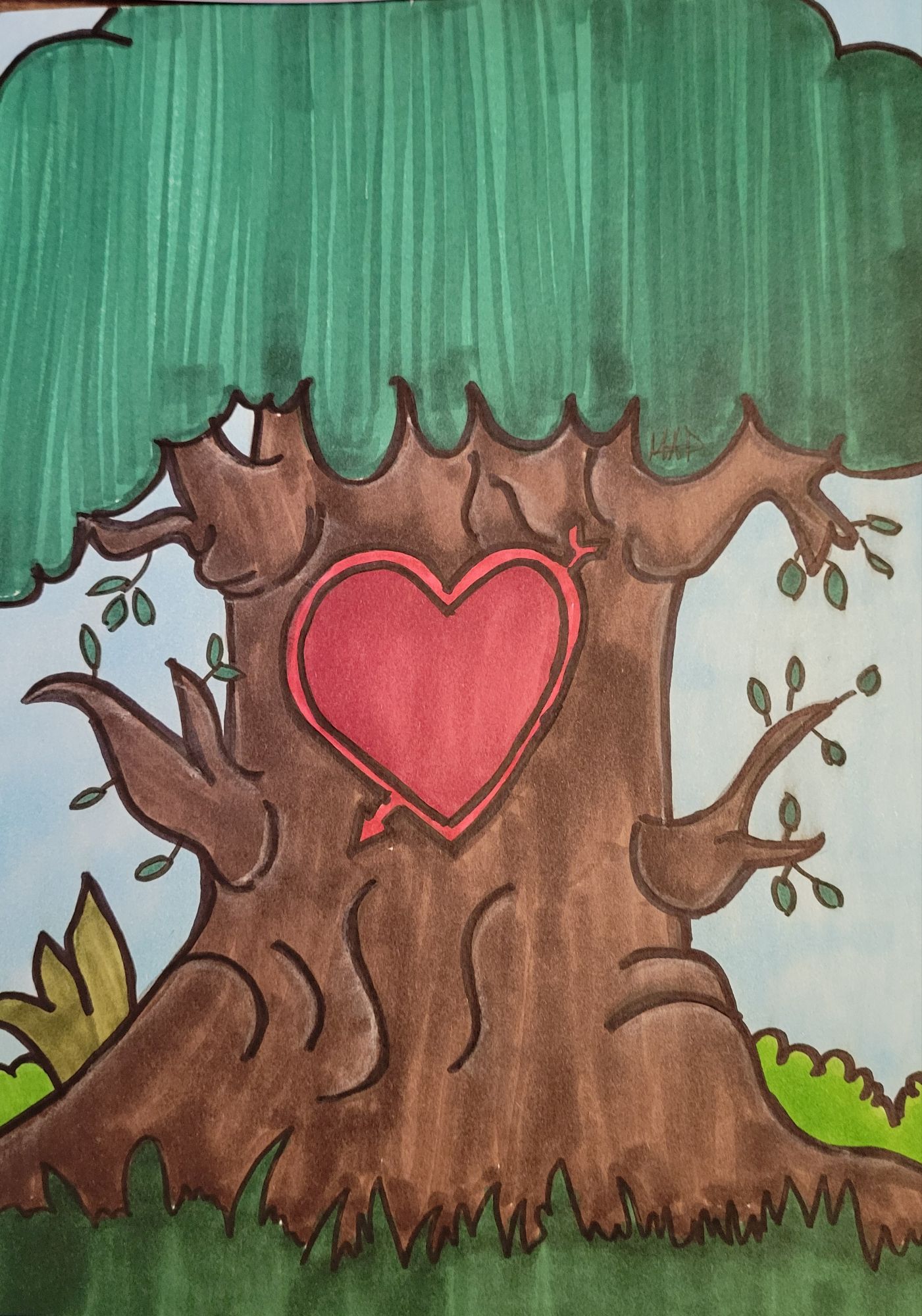 Sweetheart Tree- Poem and Artwork – M.A.D. Works